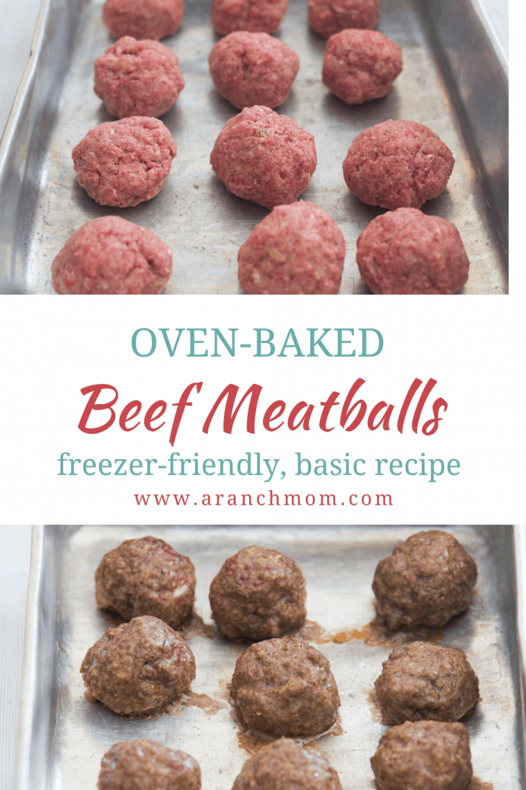 Easy, Classic Beef Meatballs Recipe {oven-baked} - A Ranch Mom