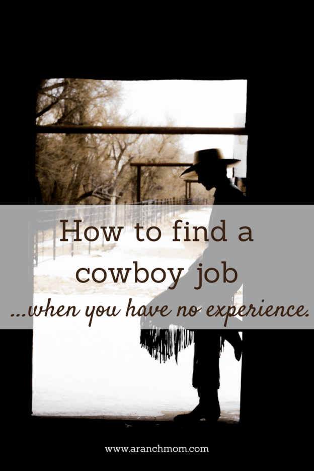 How to find a cowboy job (with no experience) - A Ranch Mom