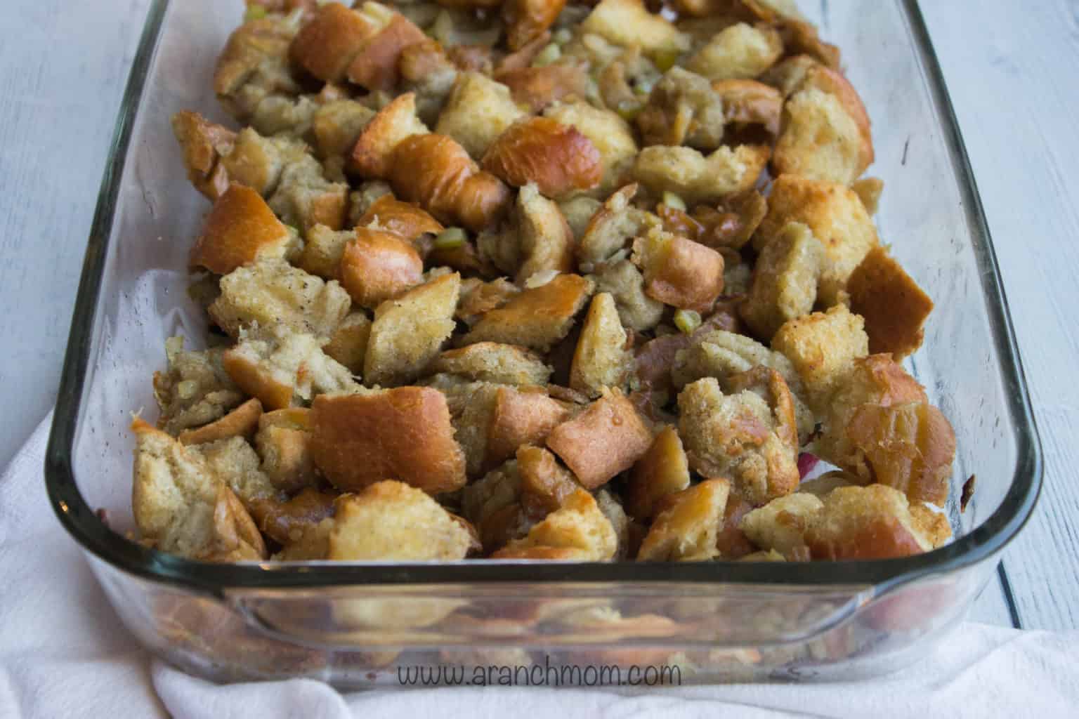 Buttery Thanksgiving Stuffing Recipe - A Ranch Mom