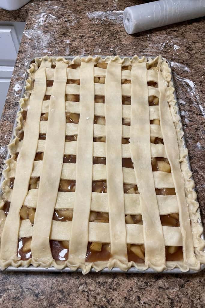 Apple Slab Pie Recipe From Scratch - A Ranch Mom