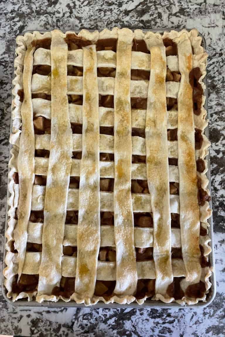 Apple Slab Pie Recipe From Scratch - A Ranch Mom