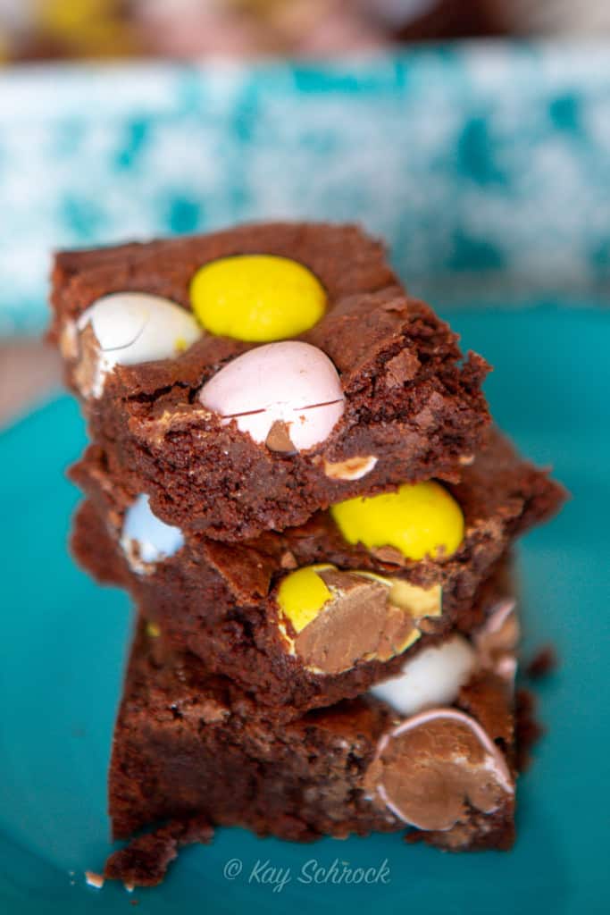 Mini Eggs Chocolate Brownies - A Ranch Mom