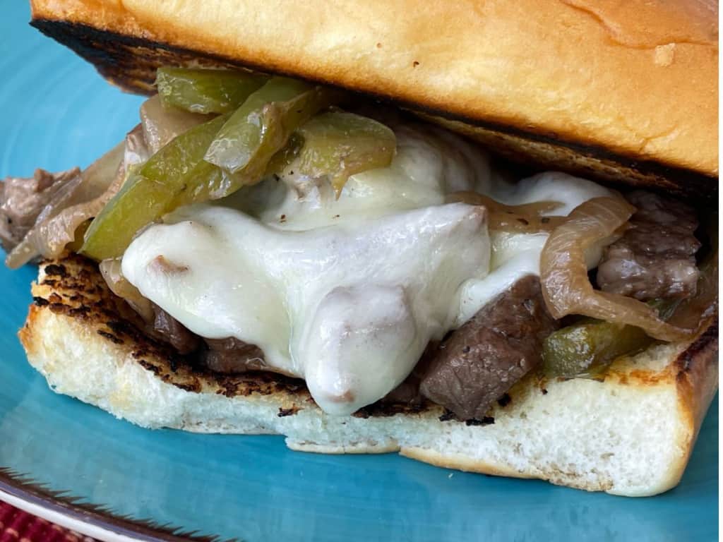 Elk Philly cheesesteak sandwich recipe - A Ranch Mom